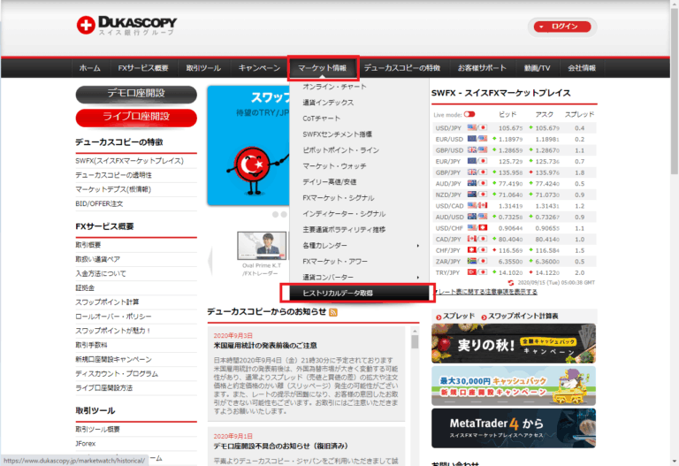 MT4でヒストリカルデータを取り込む方法(DUKASCOPY) – ぷろぐらむFX